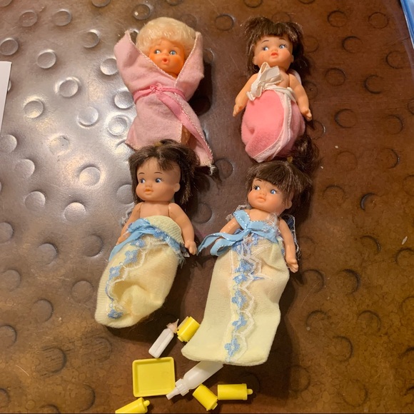 Mattel | Toys | Vintage Lot Mini Dolls Family Sunshine Babies | Poshmark